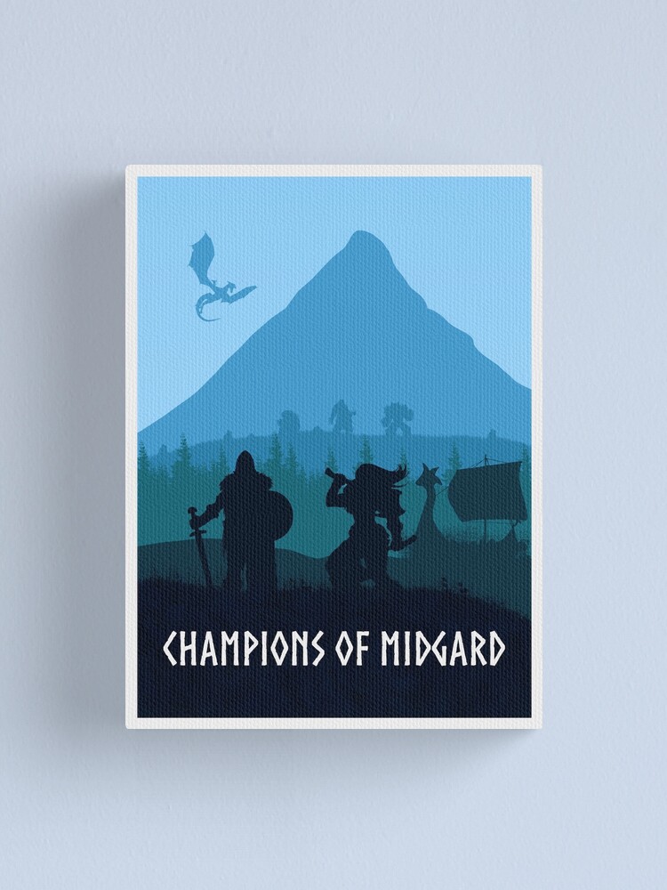 "Champions of Midgard - Board Games - Minimalist Travel Poster Style ...