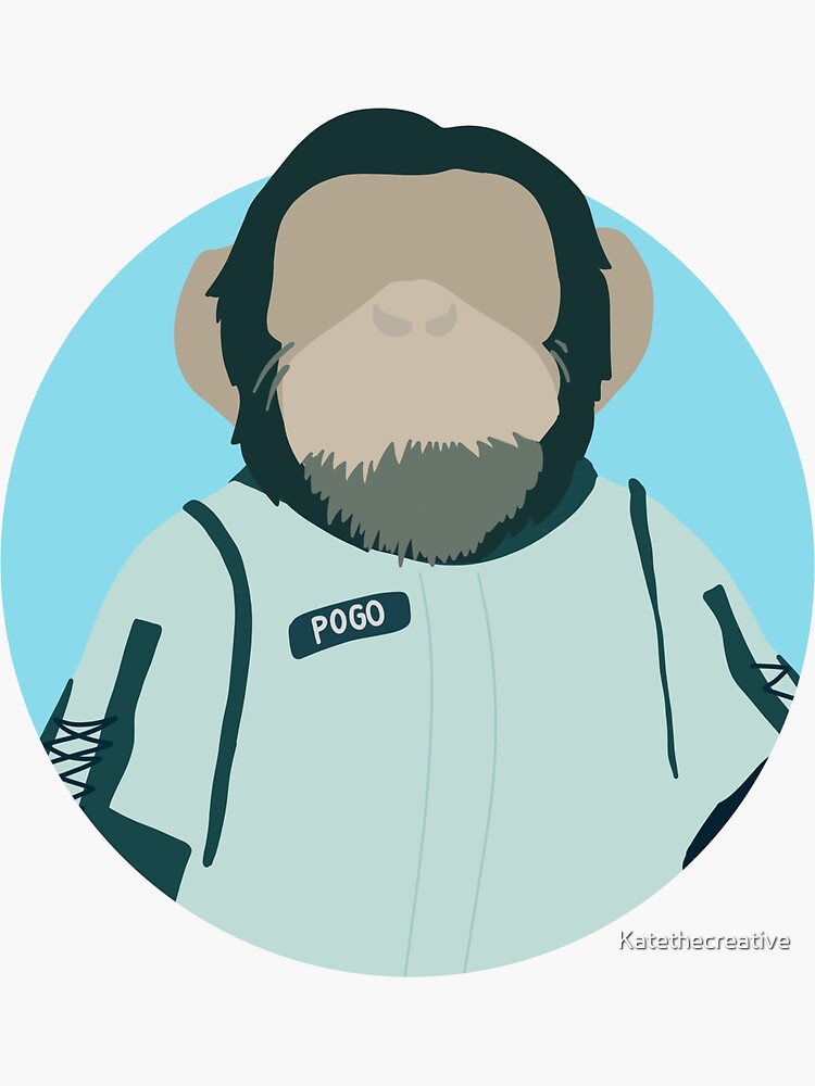 "Umbrella Academy: Baby Pogo" Sticker by Katethecreative | Redbubble