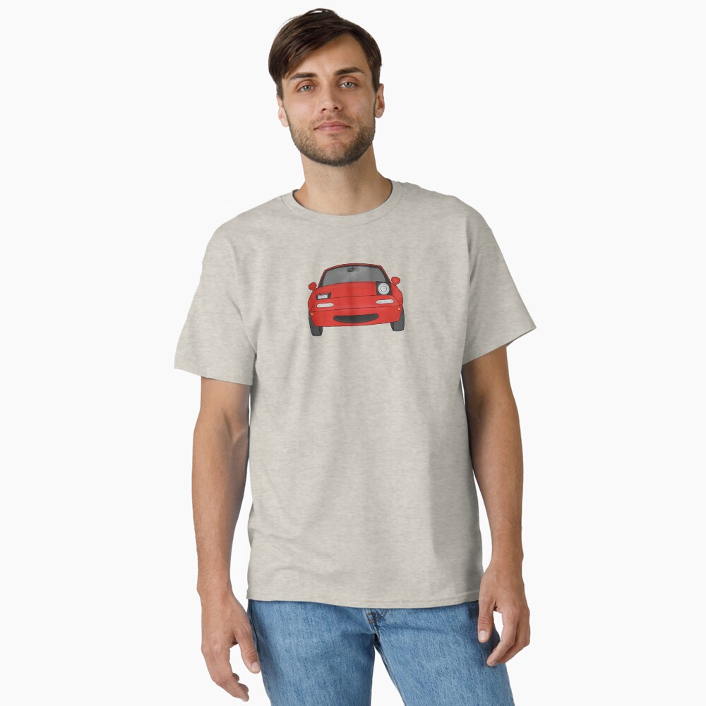 "Miata MX5 red - wink" Sticker for Sale by Milanicole | Redbubble