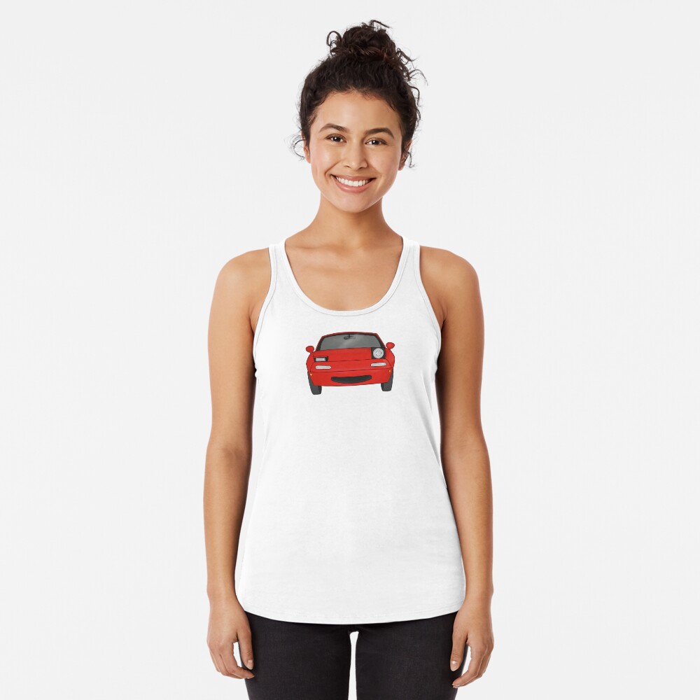 "Miata MX5 red - wink" Sticker for Sale by Milanicole | Redbubble