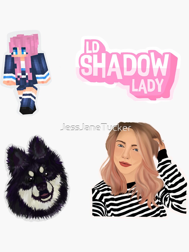 "Ldshadowlady sticker starter pack" Sticker for Sale by JessJaneTucker ...