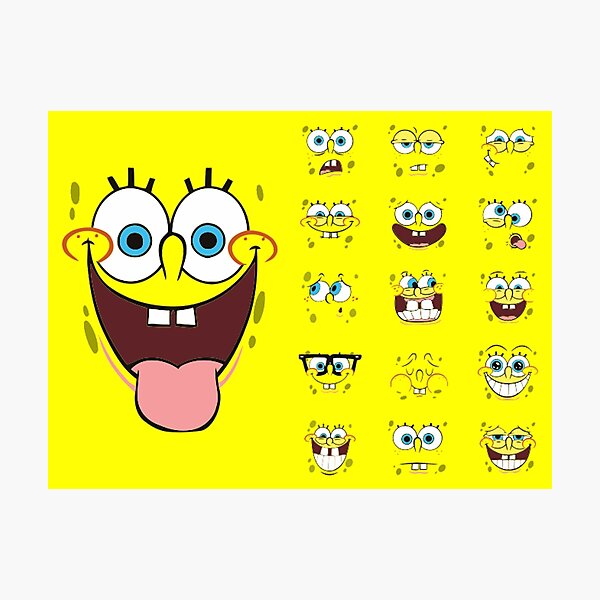 "Smiley Spongebob squarepants " Photographic Print by Zainab8 | Redbubble