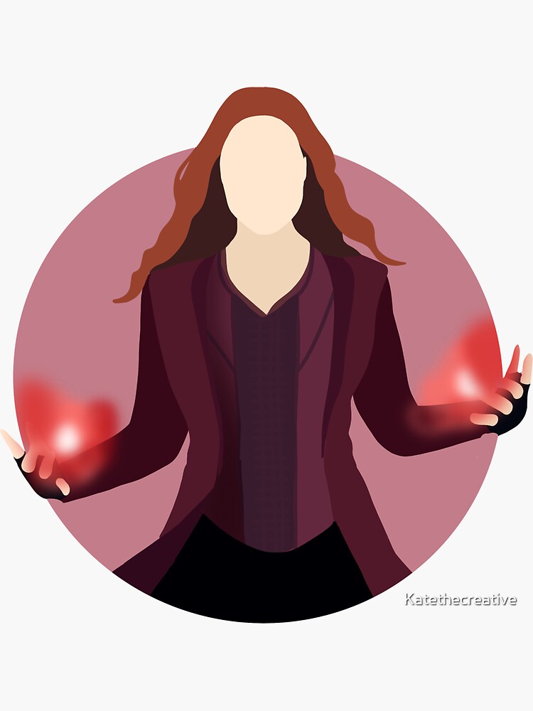 "Scarlet" Sticker for Sale by Katethecreative | Redbubble