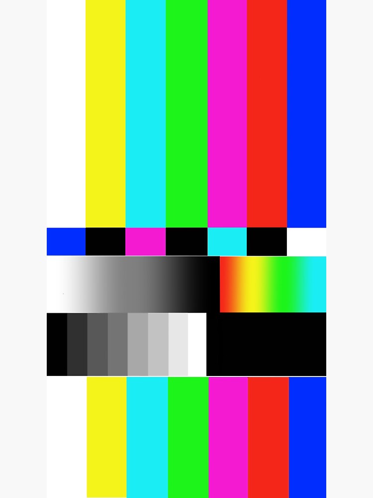 "Colorful stripe Old TV waiting screen style" Sticker for Sale by ...