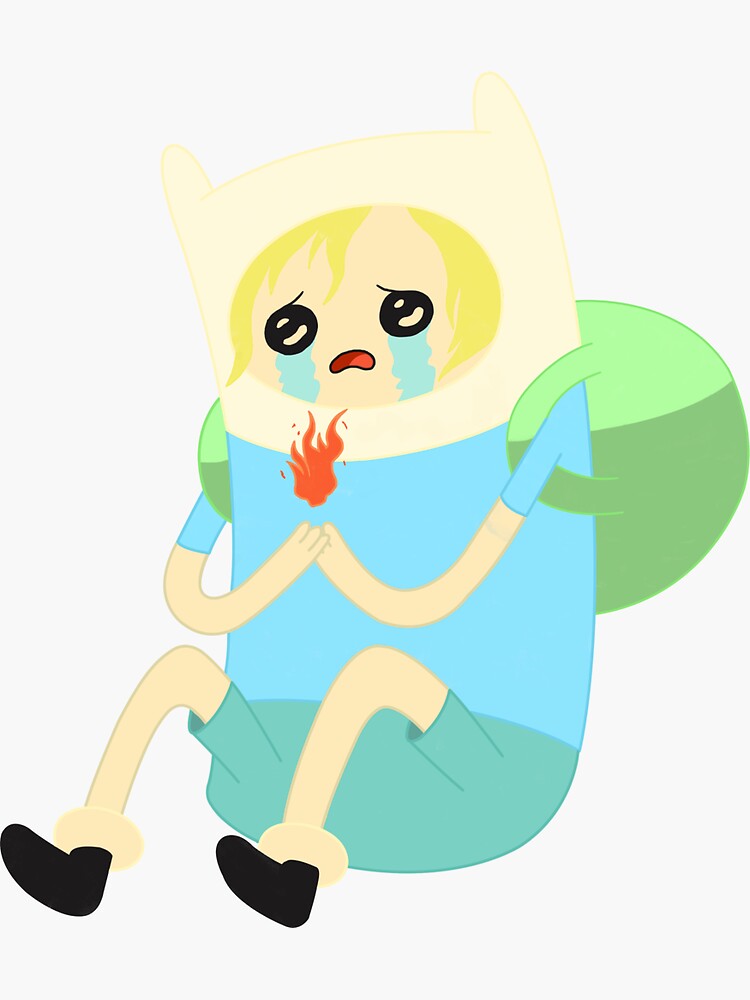 "Sad Finn" Sticker for Sale by LolitaDaydream | Redbubble