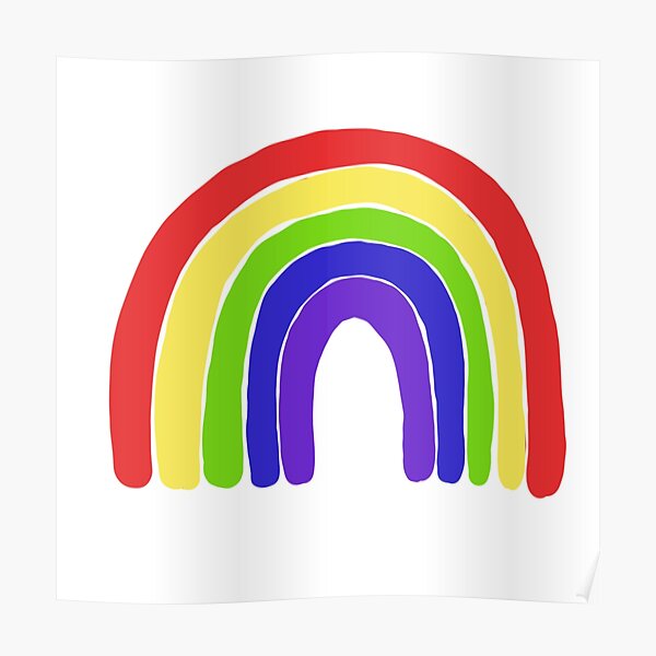 "Colorful Rainbow" Poster by TiniePrints | Redbubble