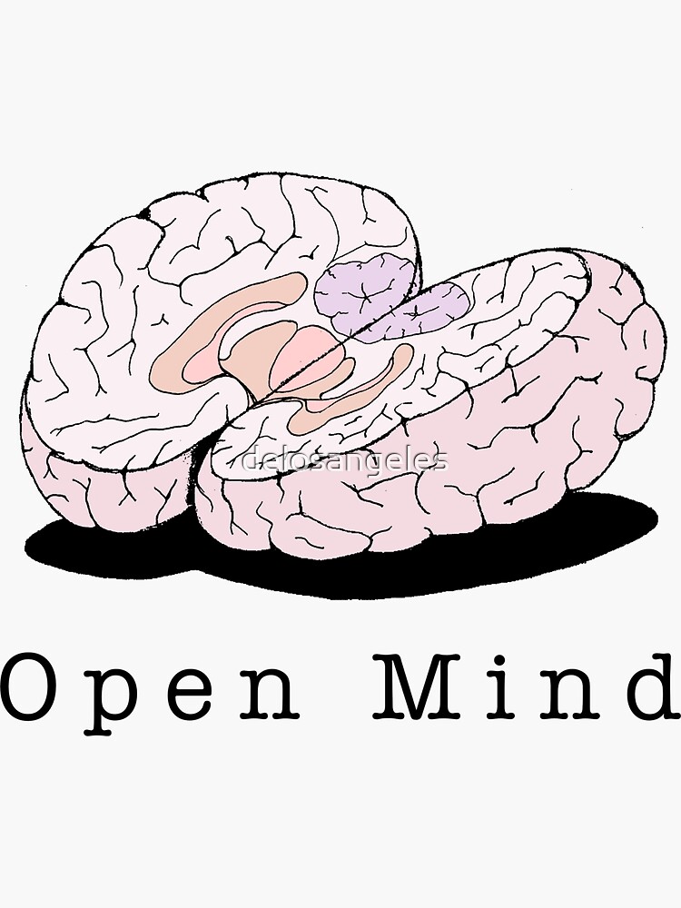 "Open Mind" Sticker for Sale by delosangeles | Redbubble