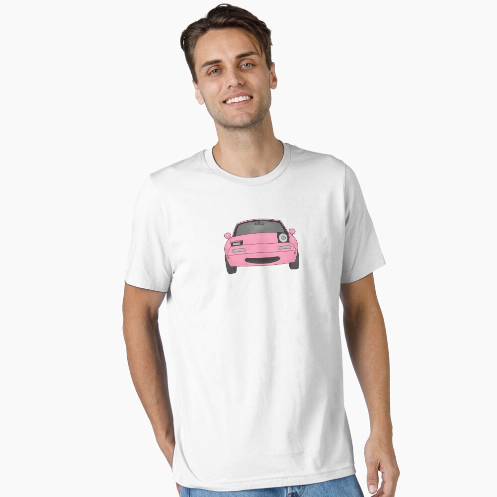"Miata MX5 pink - wink" Sticker for Sale by Milanicole | Redbubble