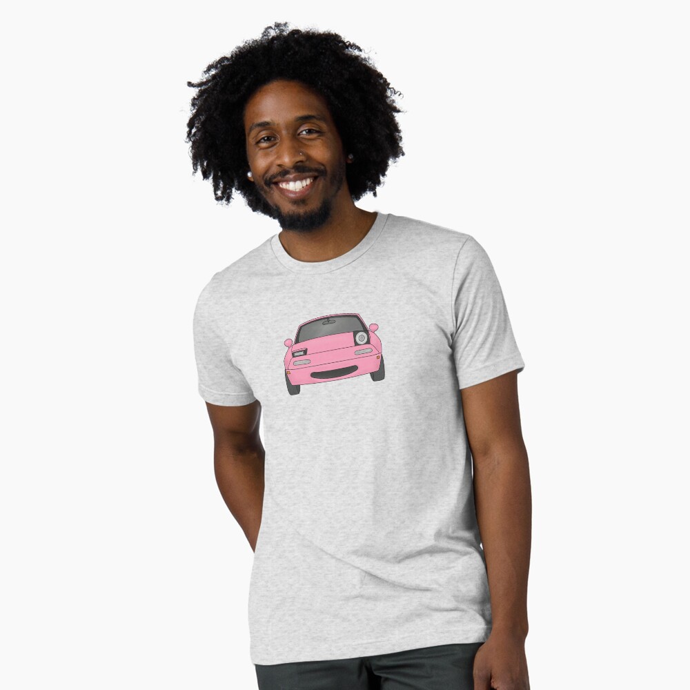 "Miata MX5 pink - wink" Sticker for Sale by Milanicole | Redbubble