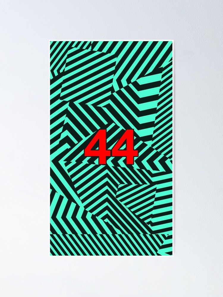 "Lewis Hamilton 44" Poster by FinnickArrow | Redbubble