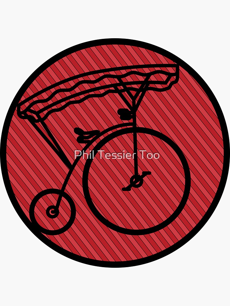 "The Prisoner — Penny Farthing" Sticker for Sale by C-N-Designs | Redbubble