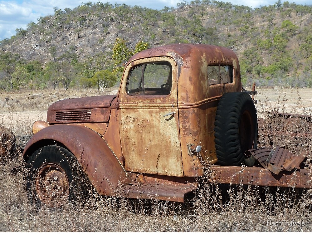 "Rusty old Ford at Chillagoe" by DashTravels | Redbubble