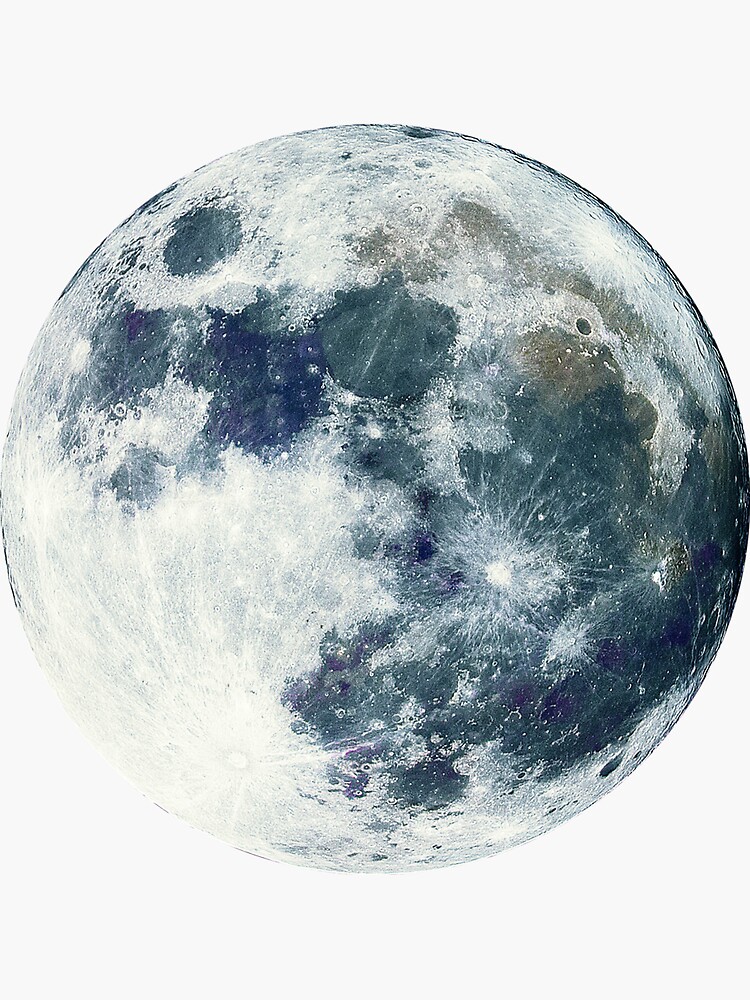 "Blue Moon" Sticker for Sale by barbarastylish | Redbubble