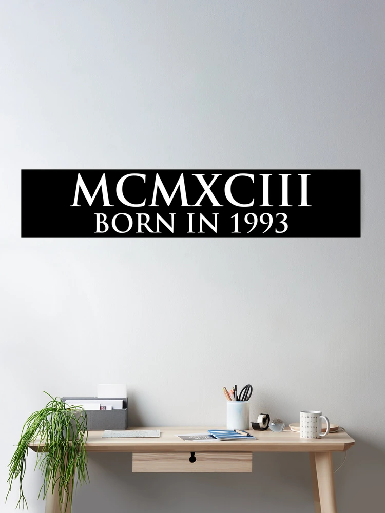 1993 Roman Numeral Numbers