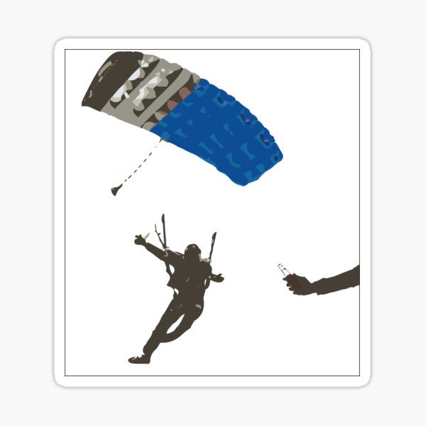 "Swoop & Chug - Skydive Apparel" Sticker for Sale by SkydiveApparel | Redbubble