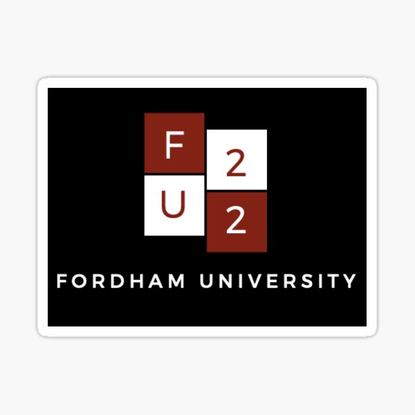 "Fordham Class of 22 Sticker" Sticker for Sale by francescaagam | Redbubble