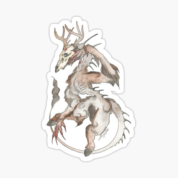 "Wendigo" Sticker for Sale by Shelbyhall1996 | Redbubble