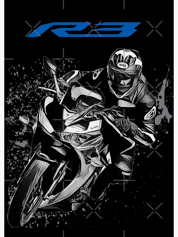 "Yamaha YZF R3" Poster for Sale by Evomotoarte | Redbubble