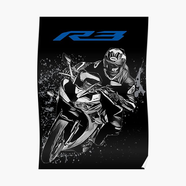 "Yamaha YZF R3" Poster for Sale by Evomotoarte | Redbubble