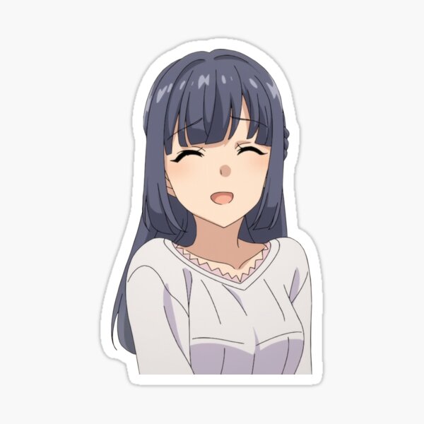 "Shoko Makinohara - Laughing" Sticker for Sale by migdrum | Redbubble