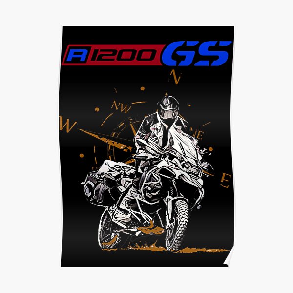 "R1200 GS Adventure Premium Big trail " Poster for Sale by Evomotoarte ...