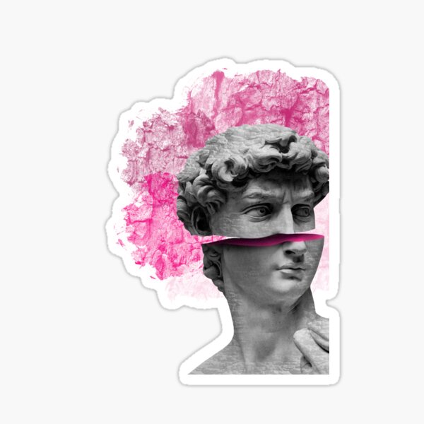 " DAVID II" Sticker for Sale by Miruna99 | Redbubble