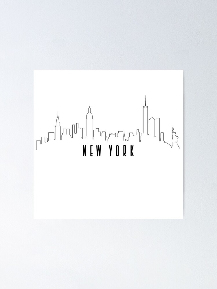 "New York Cursive Vintage Script Retro Baseball" Poster for Sale by ...