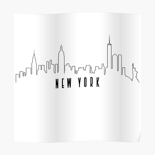 "New York Cursive Vintage Script Retro Baseball" Poster for Sale by ...