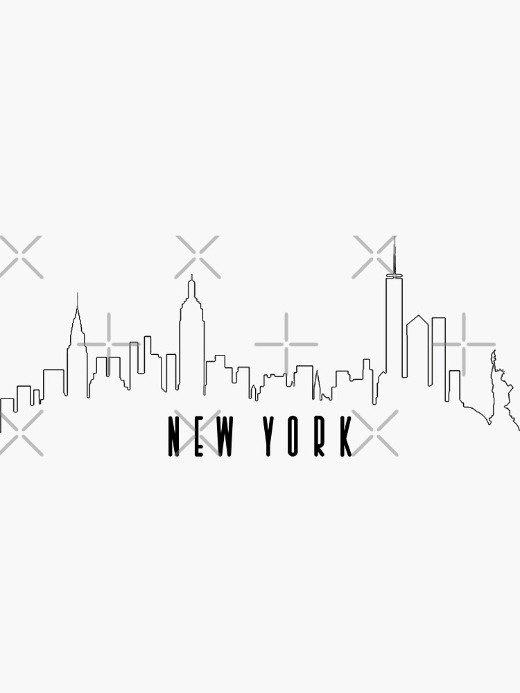 "New York Cursive Vintage Script Retro Baseball" Sticker for Sale by ...