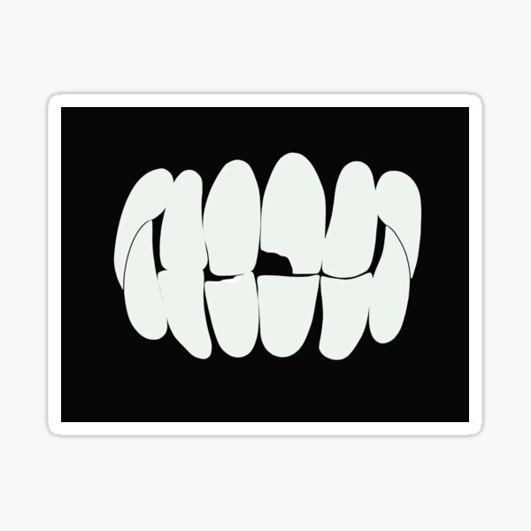 "Monster Teeth" Sticker by starcreature | Redbubble
