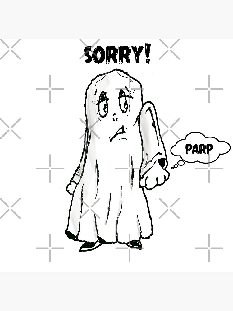 "SORRY! Funny Farting! Halloween Miserable Boo Sheet Ghost Essential ...