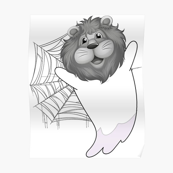 "Boo Lion | Boo king" Poster for Sale by EcodesignPro | Redbubble