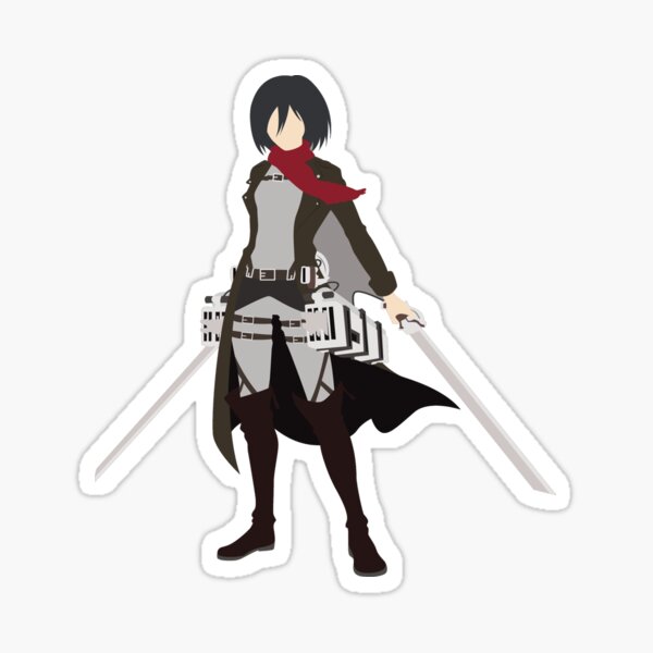 "AOT Mikasa" Sticker by Anime-Dude | Redbubble