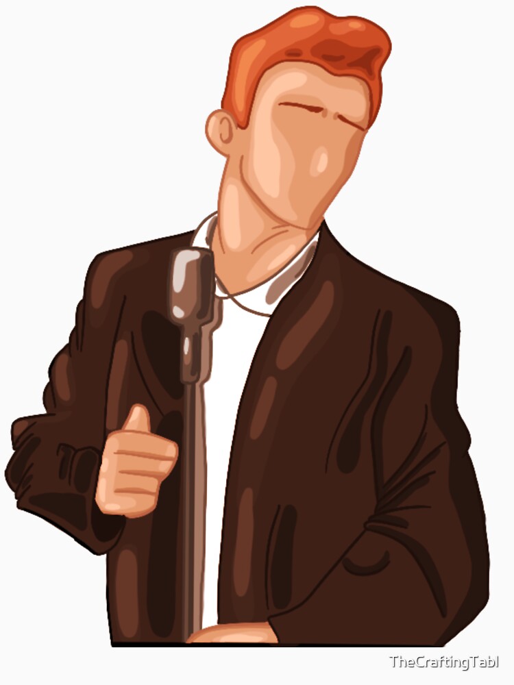 "Rickroll" T-shirt for Sale by TheCraftingTabl | Redbubble | rickroll t ...