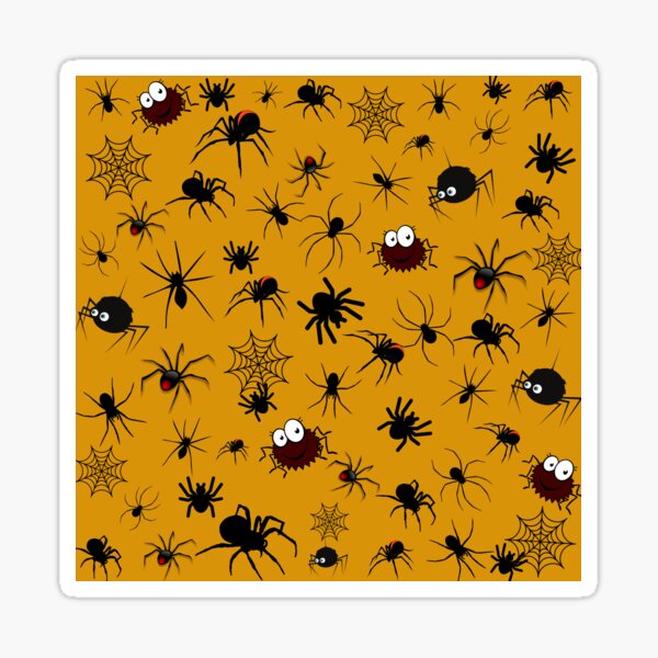 "Happy spiders" Sticker for Sale by KamTamDesigns11 | Redbubble