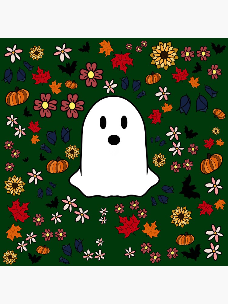 "Fall Ghost Collage" Sticker by sammking | Redbubble