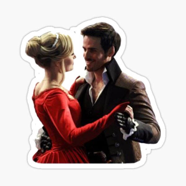 "Captain Swan - Once Upon A Time" Sticker for Sale by Hilaarya | Redbubble