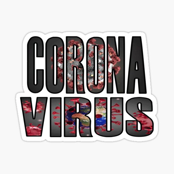 "CORONAVIRUS BE CAREFUL" Sticker by ALFANDI00 | Redbubble