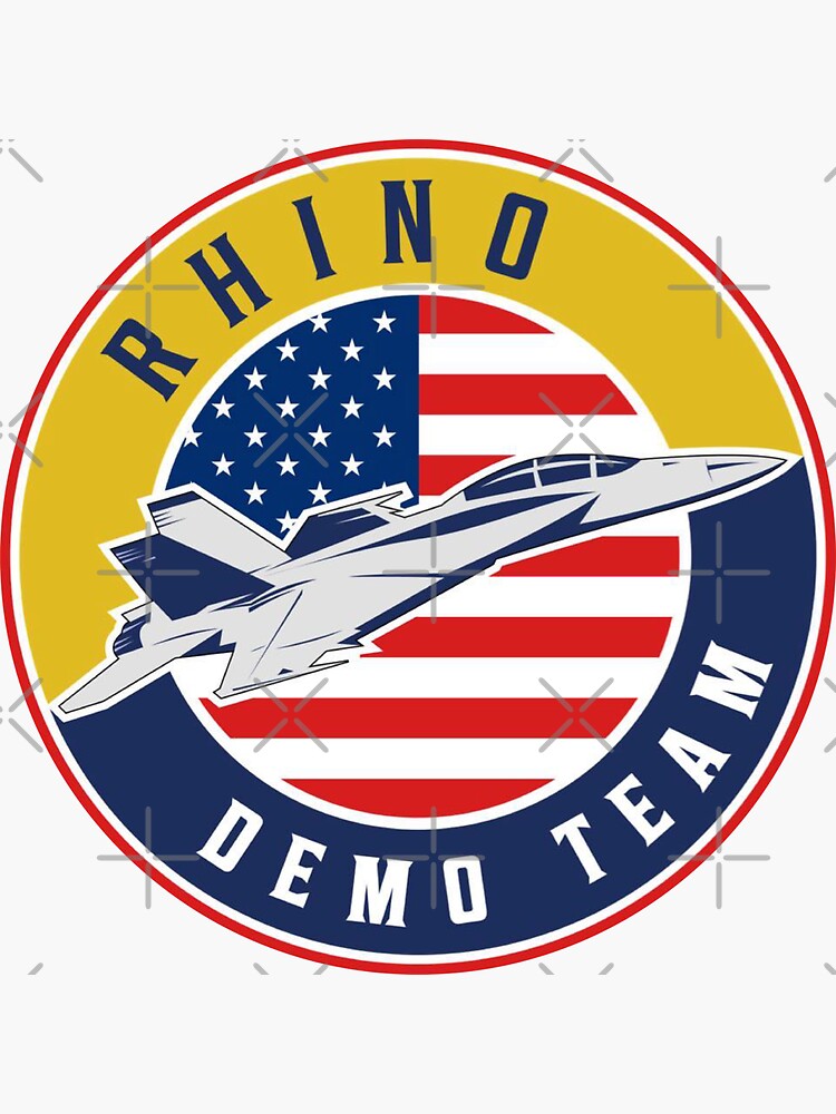 Pegatina «Equipo de demostración de F / A-18 Hornet Rhino» de fareast ...