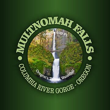 "Multnomah Falls (W)" Sticker for Sale by curranmorgan | Redbubble