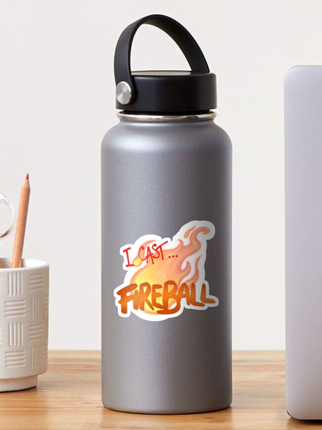 "I Cast Fireball" Sticker for Sale by E-Katerina | Redbubble