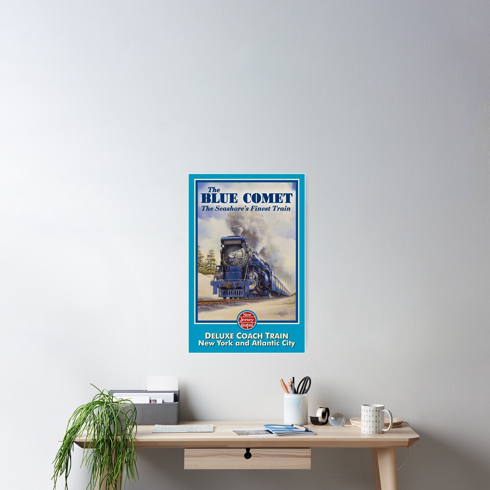 "The Blue Comet Poster" Poster for Sale by kranefeldink | Redbubble