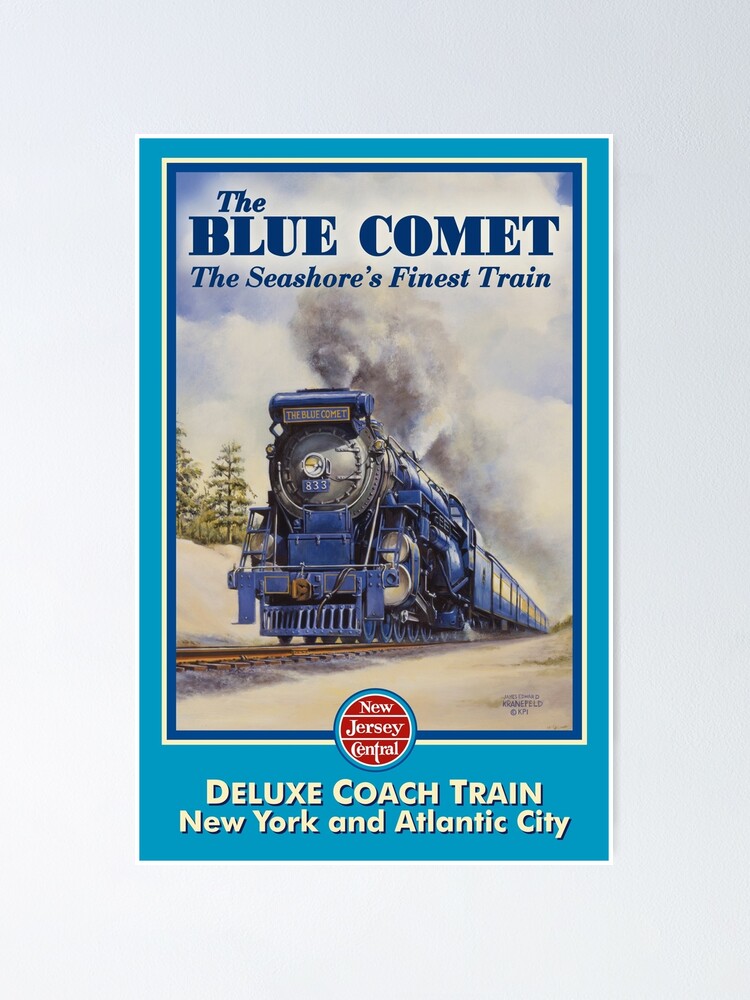 "The Blue Comet Poster" Poster for Sale by James & Laura Kranefeld ...