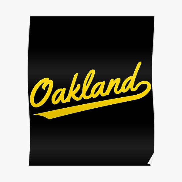 "Oakland Script Text Cursive Handwriting" Poster for Sale by ...
