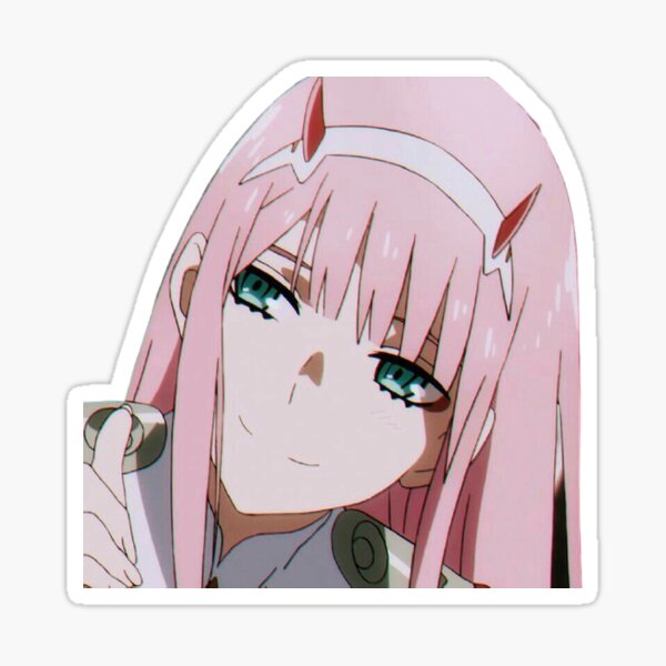 "zero two sticker" Sticker for Sale by AnaStasiaKhin21 | Redbubble