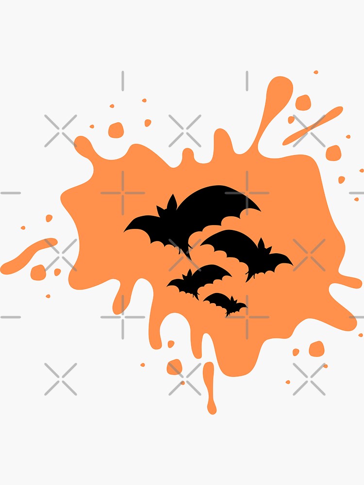 "Bat Splat!" Sticker for Sale by ArtOfSheri | Redbubble
