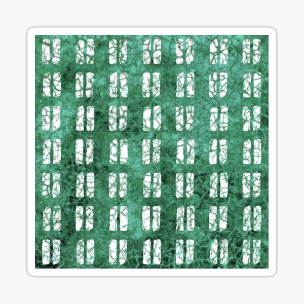 "Batik Pattern (Emerald Green)" Sticker by TheEditrix | Redbubble