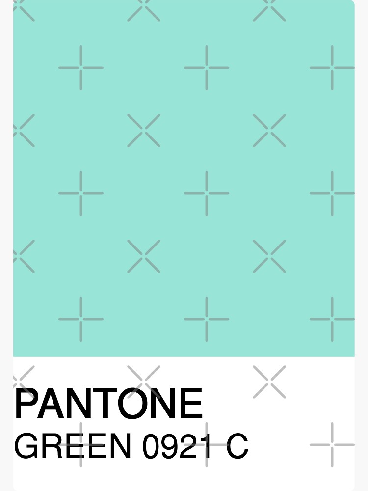 "Pantone Pastel Green" Sticker by stickertopic | Redbubble