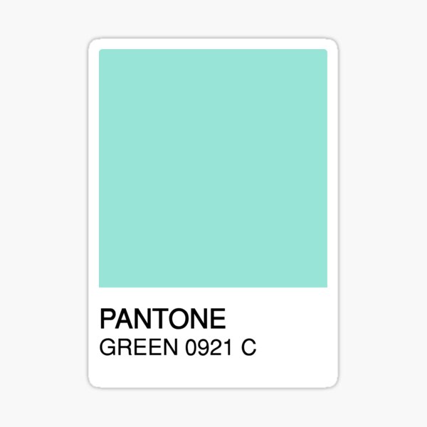 "Pantone Pastel Green" Sticker by stickertopic | Redbubble