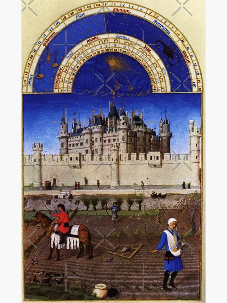 "Medieval Calendar October" Sticker for Sale by Readandburied | Redbubble